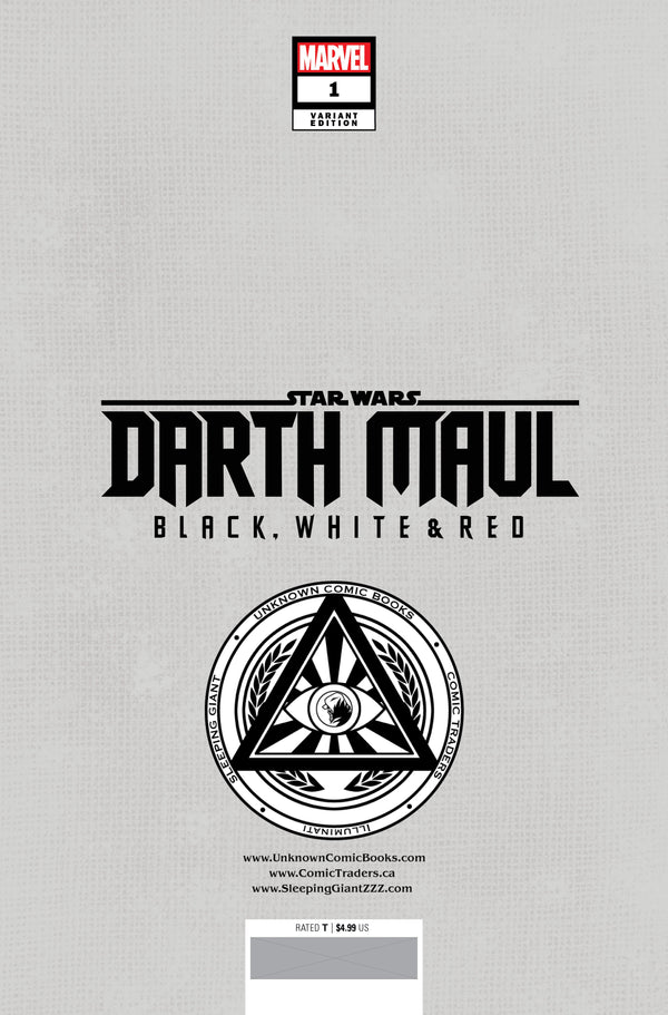 Star Wars: Darth Maul - Black, White & Red #1 Unknown Comics Felipe Ma ...